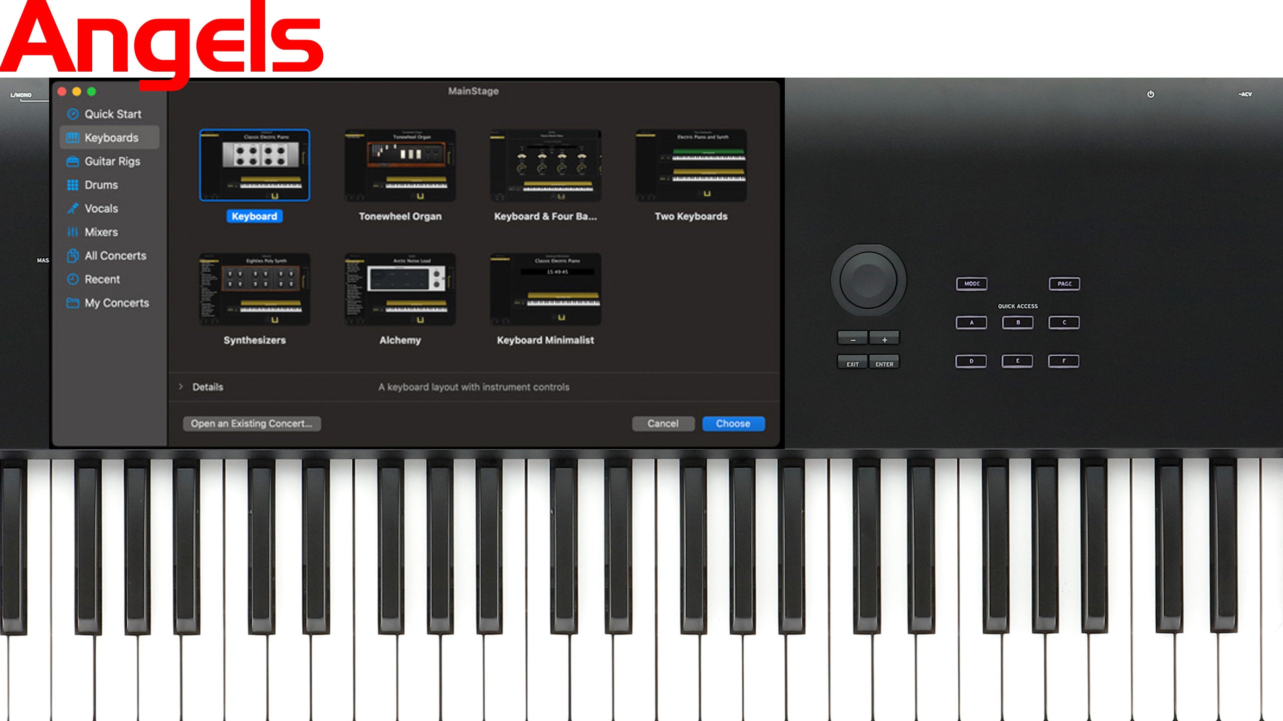 MainStage Concert - Angels (Mac) – Thorsten Hillmann Keyboard-Sounds